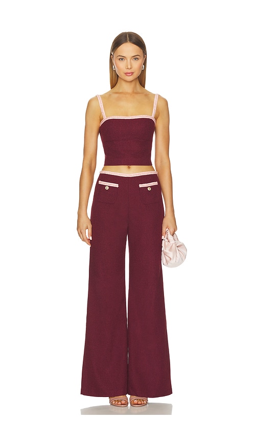 AMANDA UPRICHARD Amanda Uprichard Tweed Cropped Top